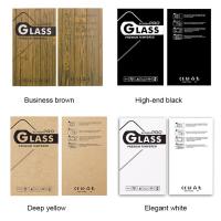 China Custom Oem Recyclable Kraft Custom Printed Tempered Glass Screen Protector Retail Packaging Box for sale