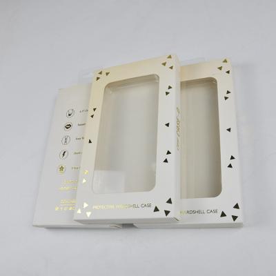 China Mobile Phone Case Packaging Box With Clear PET PVC Window for sale
