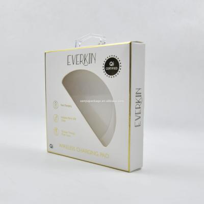 China Kraft Paper Mobile Phone Case Storage Boxes Cell Phone Packaging Box with Window for sale