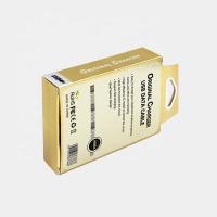 China Custom Printed Usb Data Cable Packing Box Cardboard Paper Box Charger Packaging with Window for sale