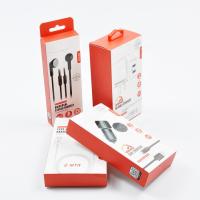 China Delicate Custom Design Cable Wire Car Phone Charger Paper Packaging Box with Clear Window for sale