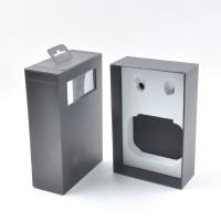China Cardboard Earphone Headphone Boxes With Window Two Piece Base And Lid for sale