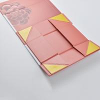 China Hot selling design foldable rigid flip package  hook gift box with magnetic for sale