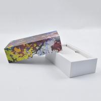 China Custom size colorful square box graffiti printing packaging cardboard with lid and bottom box for sale