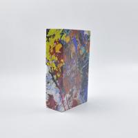 China Custom size colorful square box graffiti printing packaging cardboard with lid and bottom box for sale