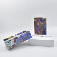China Custom size colorful square box graffiti printing packaging cardboard with lid and bottom box for sale