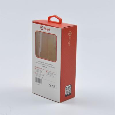 China Custom cheap phone accessories small packaging cardboard Paper box with pvc window for sale