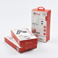 China Custom cheap phone accessories small packaging cardboard Paper box with pvc window for sale