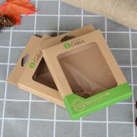 China Wholesale Recyclable Transparent Plastic Window Paper Corrugated Custom Data Line Packaging Box for sale