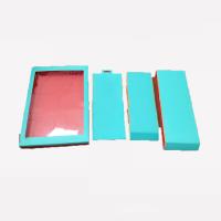 China Plastic Retail Packaging Window Boxes 350g Custom Logo Gold Hot Stamping for sale