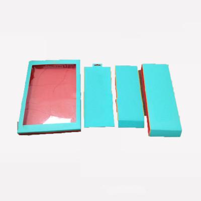 China Plastic Retail Packaging Window Boxes 350g Custom Logo Gold Hot Stamping for sale