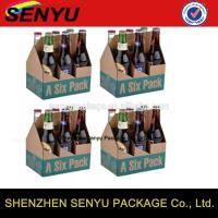 China Promotion Cardboard Cardboard Wine Box For Bottles Six Number Recyclable Material for sale