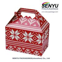 China Candy Gable PVC Window Box Packaging With 4c Printing Christmas Holiday for sale