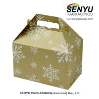 China Candy Gable PVC Window Box Packaging With 4c Printing Christmas Holiday for sale