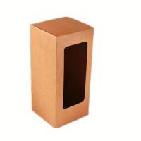 China Simple Style Kraft Paper Cheap Price Custom Doll Packaging Cardboard Box with Window for sale