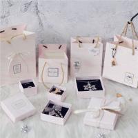 China Biodegradable Jewelry Box Packaging Pink Color Print Wedding Support for sale