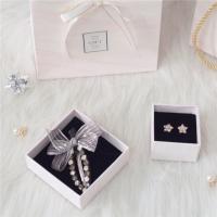 China Biodegradable Jewelry Box Packaging Pink Color Print Wedding Support for sale