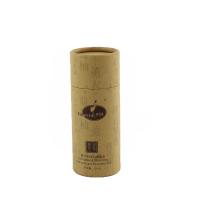 China Custom Round Paper Packaging Box Eco Kraft Paper Tube Cylinder Packaging for Essential Oil for sale