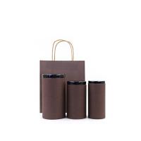 China Tin Cover Paper Tube Packaging For Tea Gift With Bags for sale