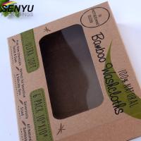 China Kraft paper handmade soap packaging box with pvc window for sale