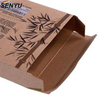 China Kraft paper handmade soap packaging box with pvc window for sale