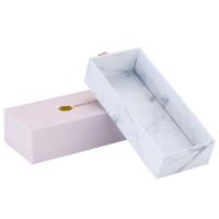 China Drawer Jewelry Box Packaging Creative Paper Marble Printed Hot Gold Printing for sale
