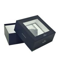 China Bow Tie Gift Box / Clear Plastic Cardboard Box With Window Lid Custom Logo for sale