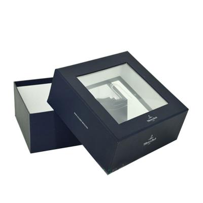 China Bow Tie Gift Box / Clear Plastic Cardboard Box With Window Lid Custom Logo for sale