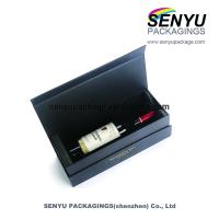 China Custom Made Hard Cardboard Wine Box Paper Wine Bottle Glass Gift Folding for sale