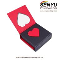 China Unique Heart Design Jewelry Box Packaging / Flower Boxes For Roses Packaging for sale