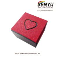 China Unique Heart Design Jewelry Box Packaging / Flower Boxes For Roses Packaging for sale