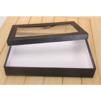 China Yellow Window Box Packaging / Clothing T Shirt Packaging Box Logo Customized for sale