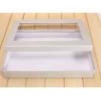 China Yellow Window Box Packaging / Clothing T Shirt Packaging Box Logo Customized for sale