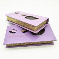 China Clear Window Box Packaging Luxury Customized Logo White Cardboard Lash for sale