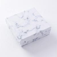 China Pendant Earring Bracelet Rings Necklace Packaging Box Marble Patterned Paper Material for sale