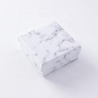 China Pendant Earring Bracelet Rings Necklace Packaging Box Marble Patterned Paper Material for sale