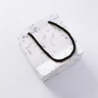 China Pendant Earring Bracelet Rings Necklace Packaging Box Marble Patterned Paper Material for sale