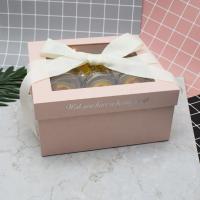 China High-End Hot Selling Promotion Paper Packaging Boxes 2 Pieces Gift Box with Transparent Window for sale