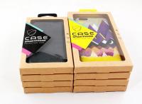 China Custom Made Kraft Paper Packaging Boxes / Phone Brown Kraft Gift Boxes for sale