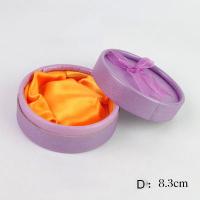 China Eco Friendly Luxury Jewelry Box Packaging / Earring Round Cylinder Gift Box for sale