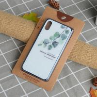China Creative Phone Case Box Packaging Kraft Paper Package With Clear Blister for sale