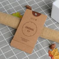 China Creative Phone Case Box Packaging Kraft Paper Package With Clear Blister for sale