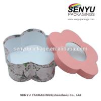 China Party Festival Decoration Gift Packaging Box Flower Shaped Candy Box With Clear Window for sale