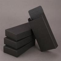 China Cardboard Kraft Paper Packaging Boxes / Black Kraft Gift Box Foil Stamping for sale