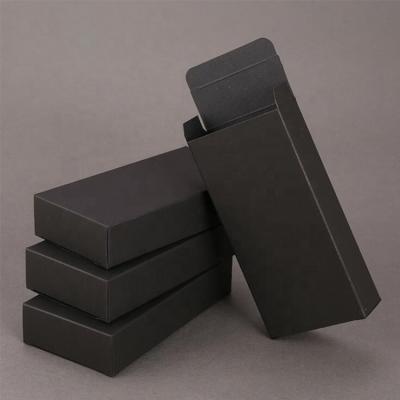 China Cardboard Kraft Paper Packaging Boxes / Black Kraft Gift Box Foil Stamping for sale