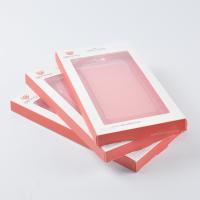 China Cardboard Packing Box with Clear Window Car Charger USB Data Cable Support for sale