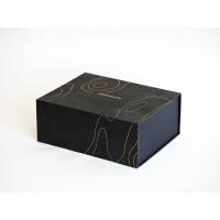 China Black Cardboard Paper Box Packaging Storage / Drawer Gift Box Customized Shape for sale