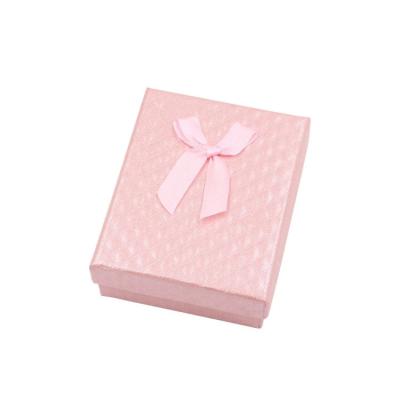 China Pink Custom Logo Cute Jewelry Packaging Paper With PU Cover for sale