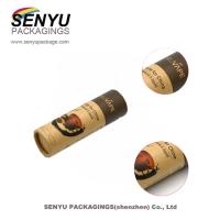 China Manufacturer 100% Recycled Custom Kraft Cardboard Paper Tube Packaging Paper Tube With Lid for sale