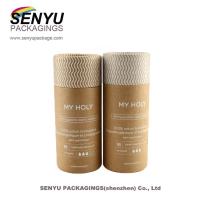 China Manufacturer 100% Recycled Custom Kraft Cardboard Paper Tube Packaging Paper Tube With Lid for sale